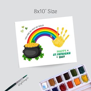 St. Patrick's Day Handprint Art Craft, You Are My Pot of Gold, Kids ...