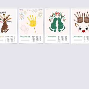 2025 Mega Handprint Footprint Calendar, Handprint Craft, Footprint ...