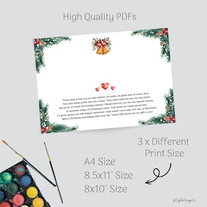 Christmas Poem Handprint Art Craft, Christmas Gift, Xmas Craft for Kids ...