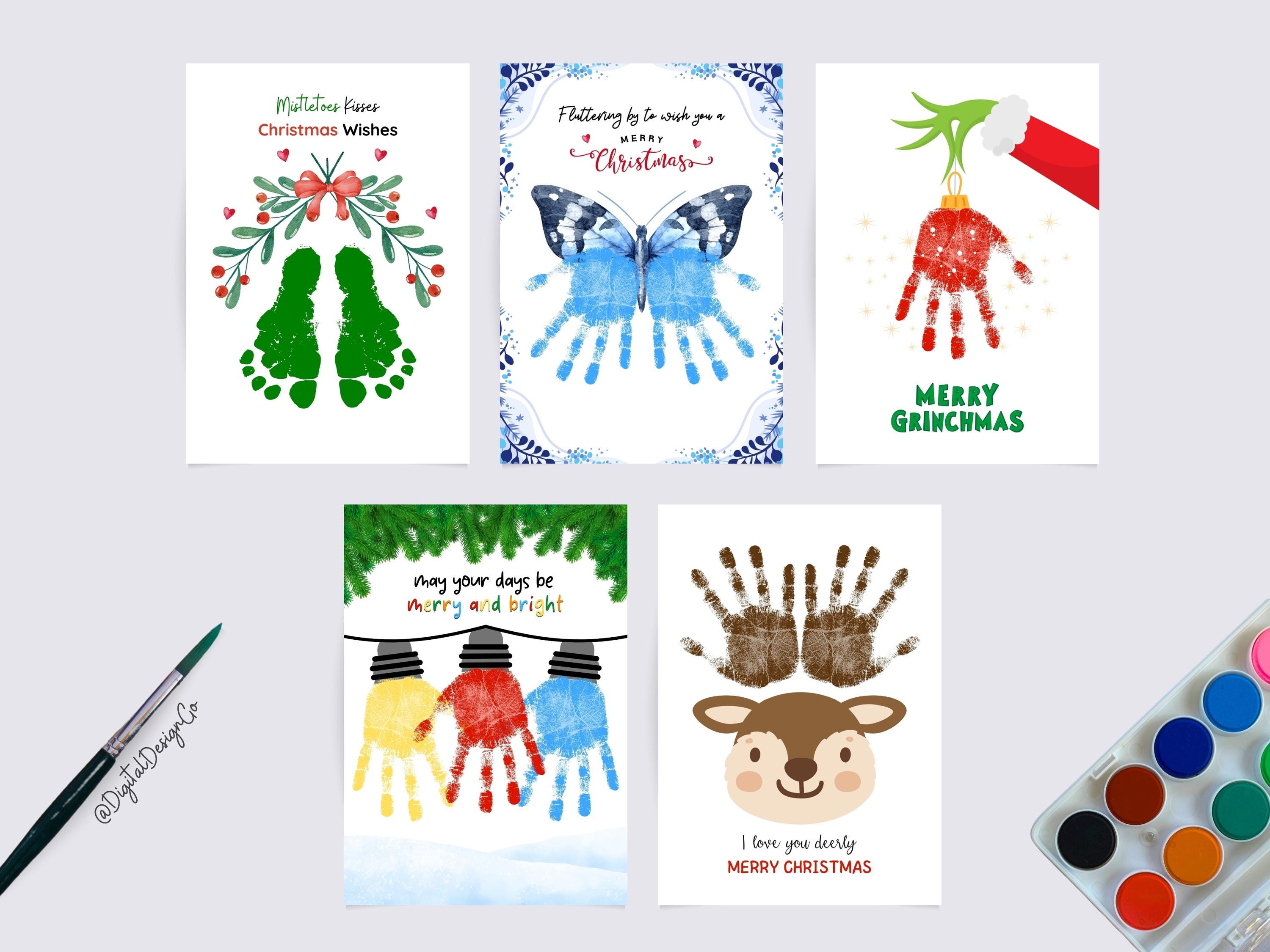 Christmas Handprint Footprint Art Craft, Christmas Bundle, Kids Baby ...