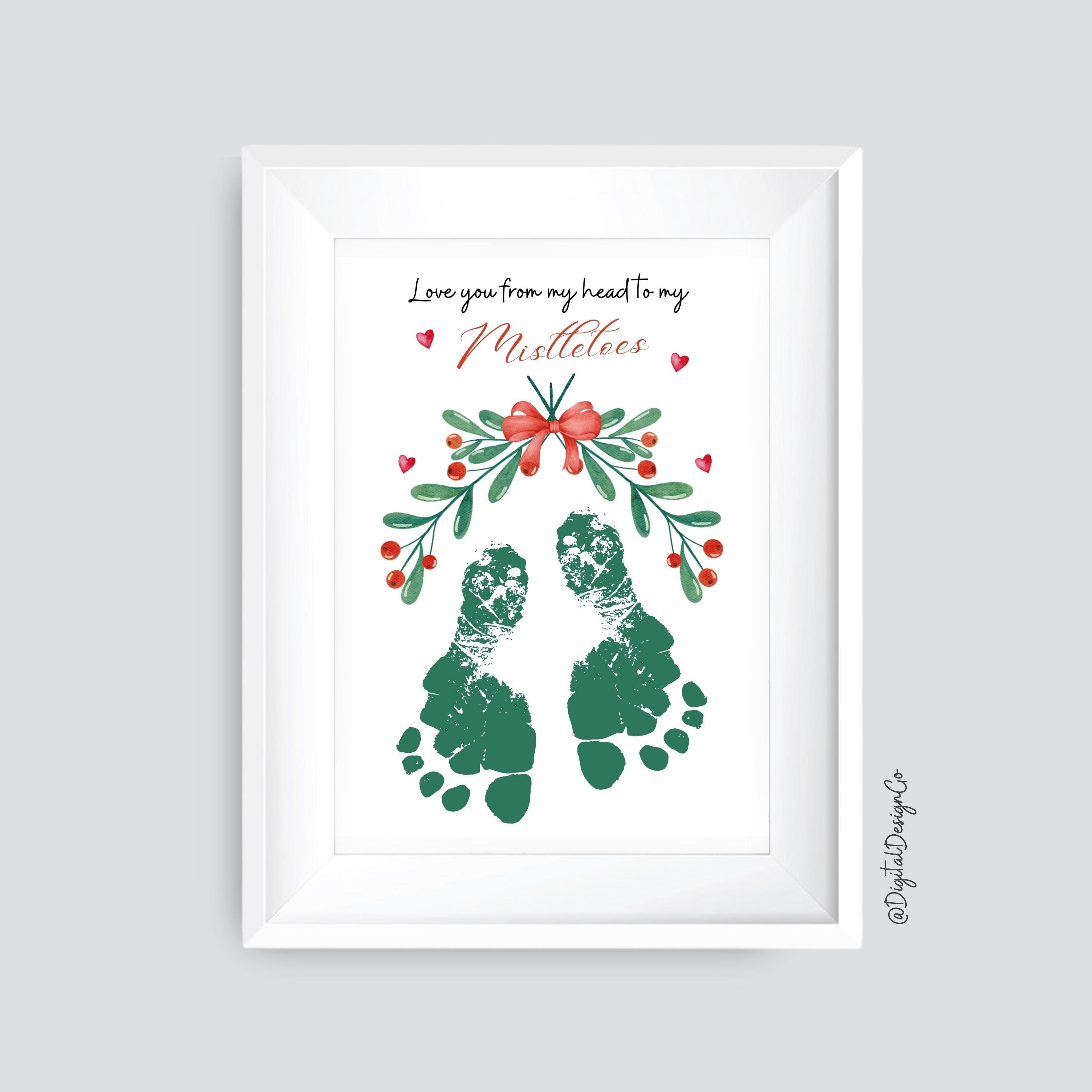 Christmas Footprint Art