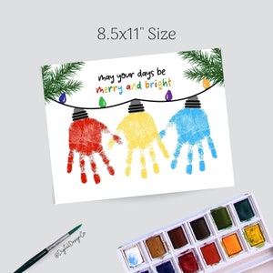 May Your Days Be Merry and Bright, Christmas Handprint Craft, Christmas ...