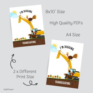 Thanksgiving Handprint Art, I'm Digging Thanksgiving, Excavator ...