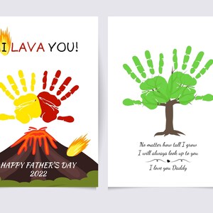 Fathers Day Mega Bundle Handprint/footprint, Fathers Day Handprint ...