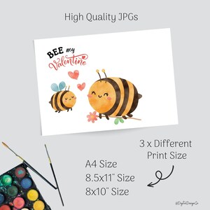 Bee My Valentine Handprint Craft, Bee Handprint Craft, Valentines Day ...