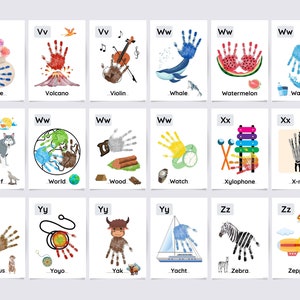 Mega Alphabet Handprint Book, Pre-school, Kindergarten, Classroom ...