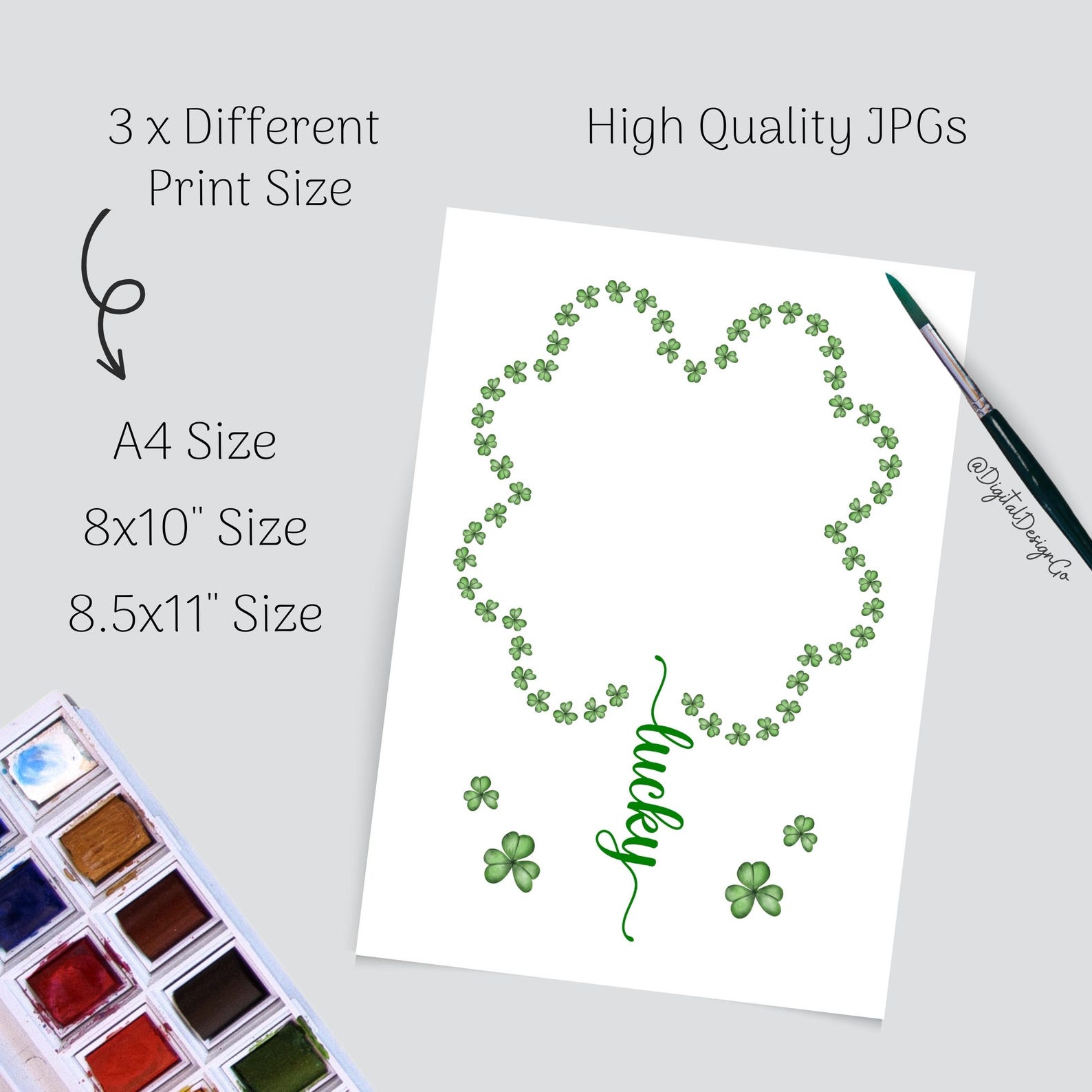 Lucky Clover Footprint Craft, St. Patrick's Day, Baby Toddler Footprint ...