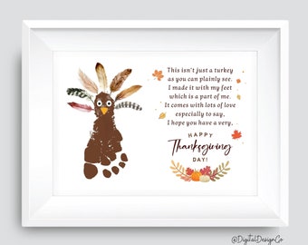 Thanksgiving Handprint Craft Baby Fall Art Preschool Fall - Etsy