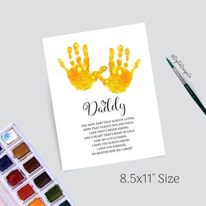 Daddy Handprint Art, Valentine's Day, Father's Day, Birthday, Handprint ...