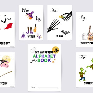 Halloween Handprint, Halloween Alphabet Handprint Art, My Handprint ...