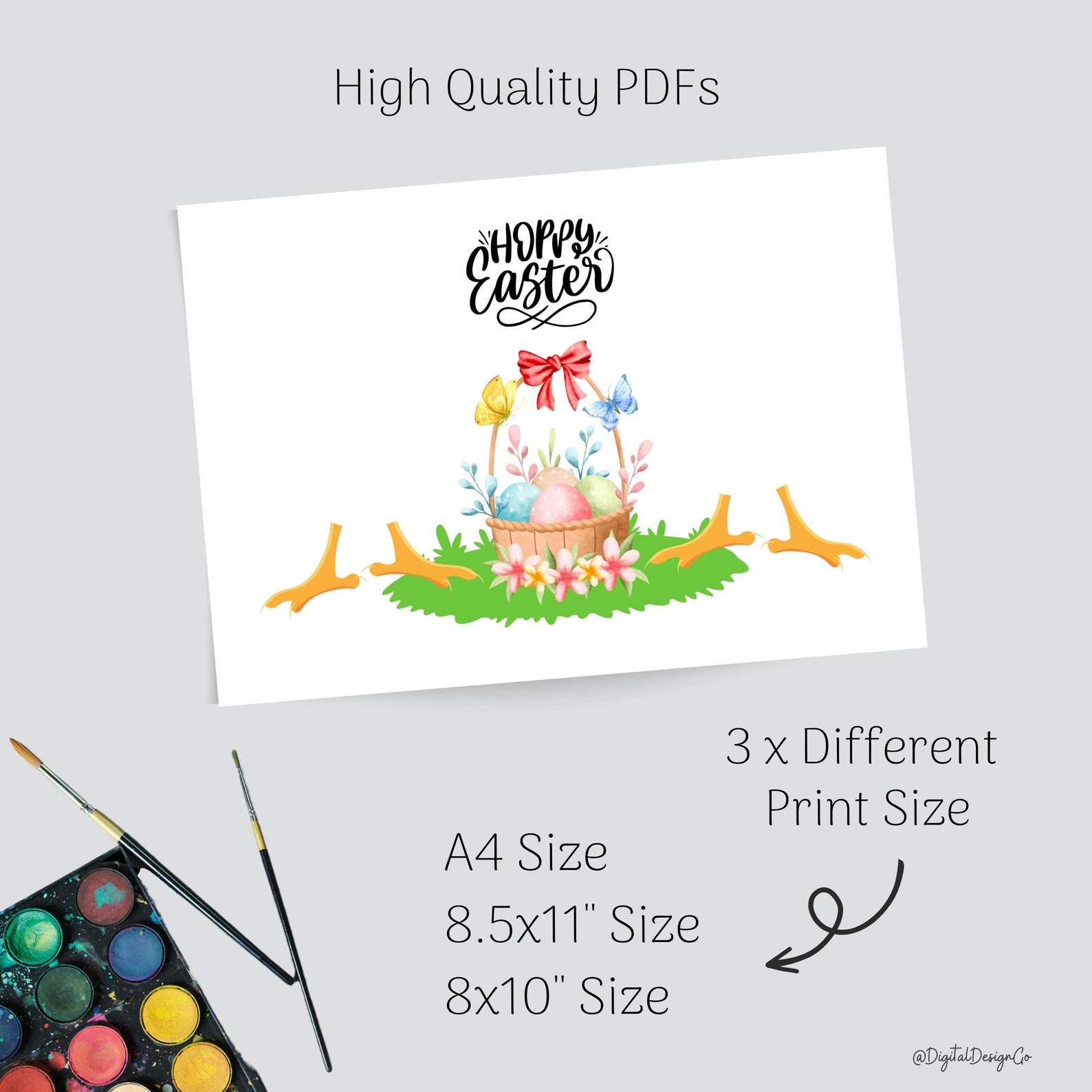 Hoppy Easter Chicks Handprint Art Craft, Happy Easter, Easter Chick ...