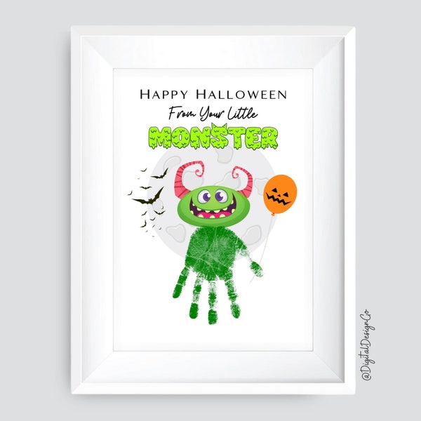 Monster Handprint - Etsy