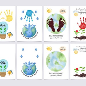 Earth Day Bundle, Handprint Footprint Art Craft, Earth Day Handprint ...
