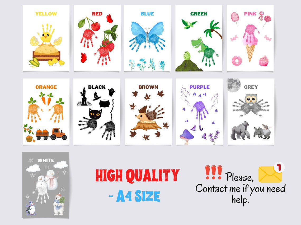 My Handprint Coloring Book Handprint Art Craft Handprint - Etsy