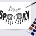 Let's Get Spooky, Handprint Art, Ghost Halloween Craft, 1st Halloween ...