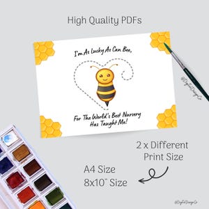 Bee Handprint Art, Busy Bees, Back to School, Gift for Teacher, Teacher ...