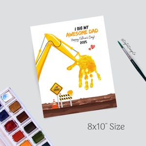 Fathers Day Handprint Art, I Dig My Awesome Dad, 2025 Happy Fathers Day ...