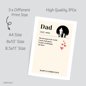 Fathers Day Handprint Footprint Craft, Gift for Dad, Dad Noun Handprint ...