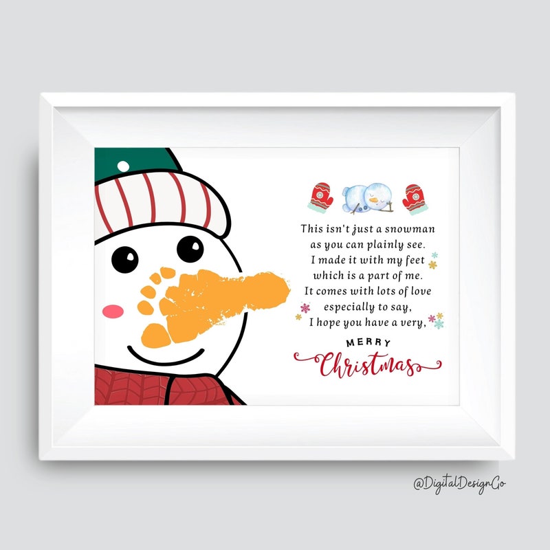 Snowman Height Poem - Etsy