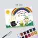 Pot of Gold Handprint Footprint Art Craft, Rainbow, St Patrick's Day ...
