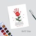 Flower Handprint Art Craft, Rose Handprint, Mother's Day Handprint Art ...