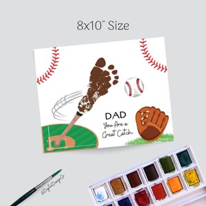 Fathers Day Footprint Craft, Dad You Are A Great Catch, Baseball ...
