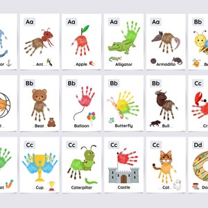 Mega Alphabet Handprint Book, Pre-school, Kindergarten, Classroom ...