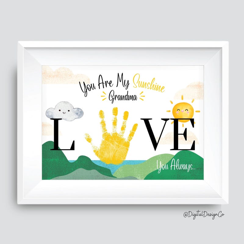 You Are My Sunshine Handprint - Etsy