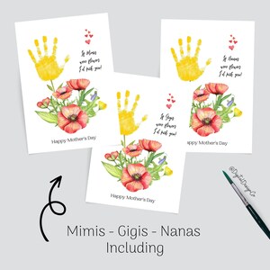 Mother's Day Handprint Craft, Nana, Grandma, Gigi, Mimi, Mother's Day ...
