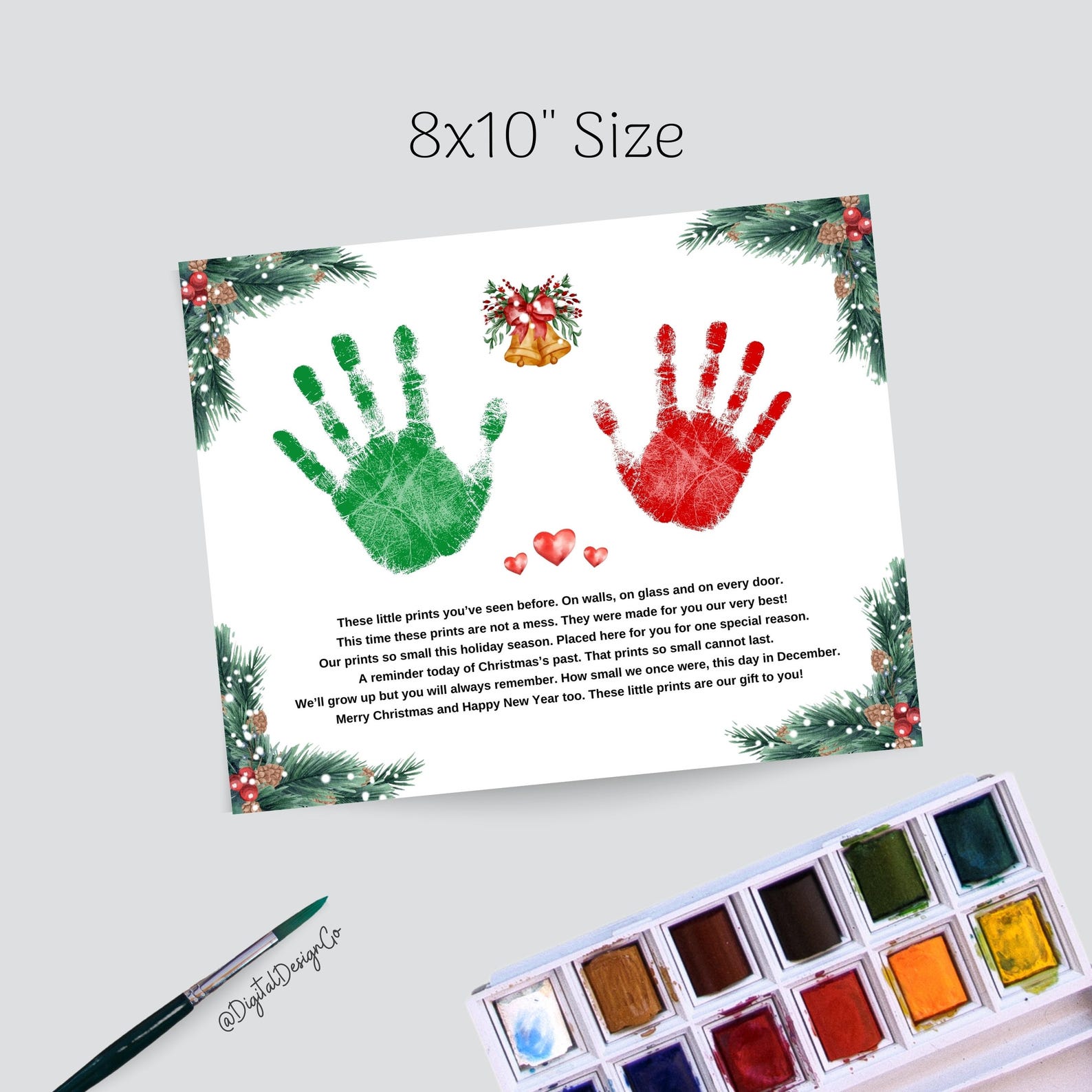 Christmas Handprint Art, Poem Handprints, Our Gift, Christmas Gift ...