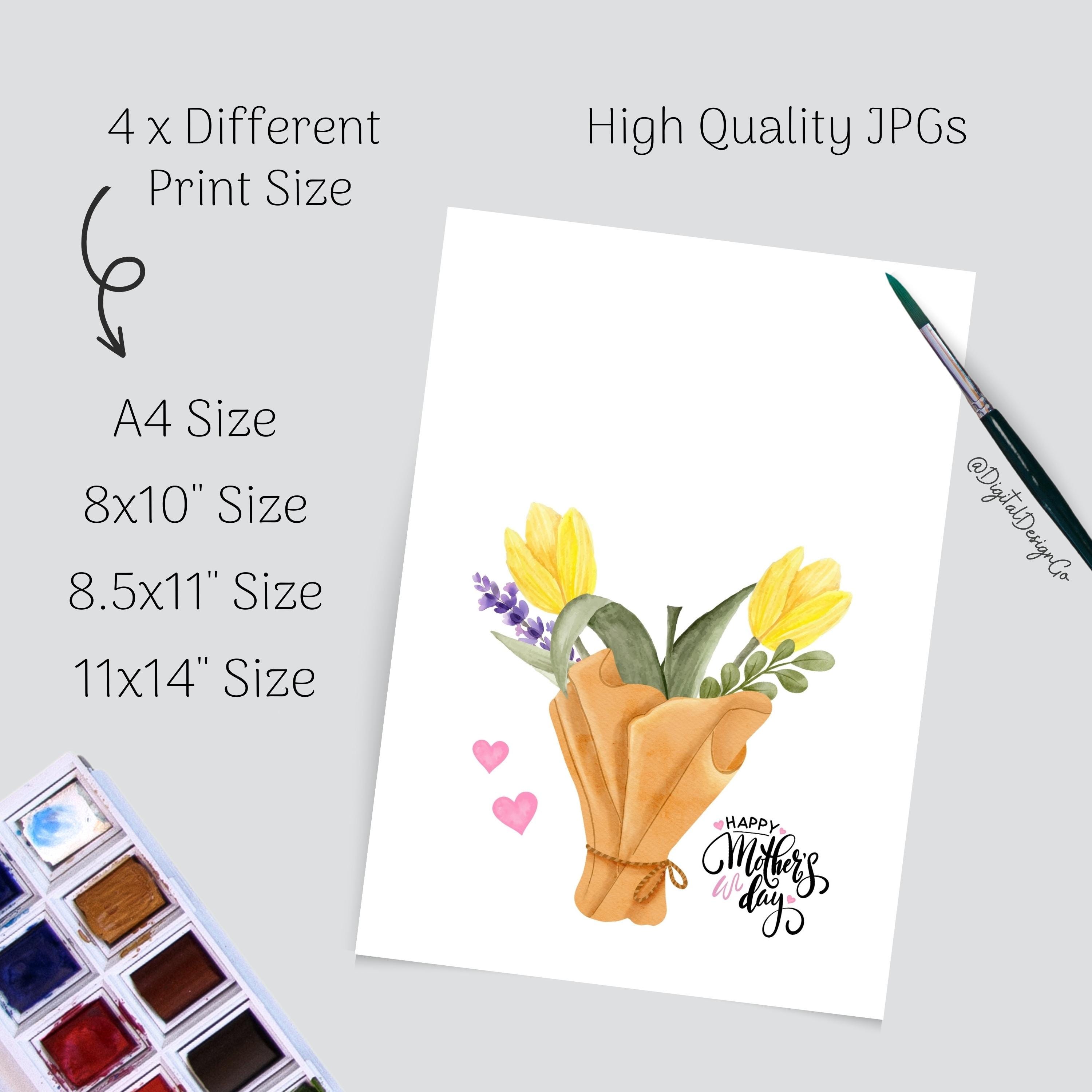 Mother's Day Handprint Art, Happy Mother's Day, Flower Handprint Craft ...