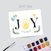 Joy Christmas Handprint Art Craft Joy to the World Christmas - Etsy