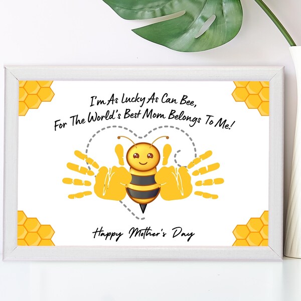 Mothers Day Handprint Art - Etsy