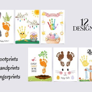 Easter Craft, Handprint Footprint Fingerprint, Happy Easter, Chick ...