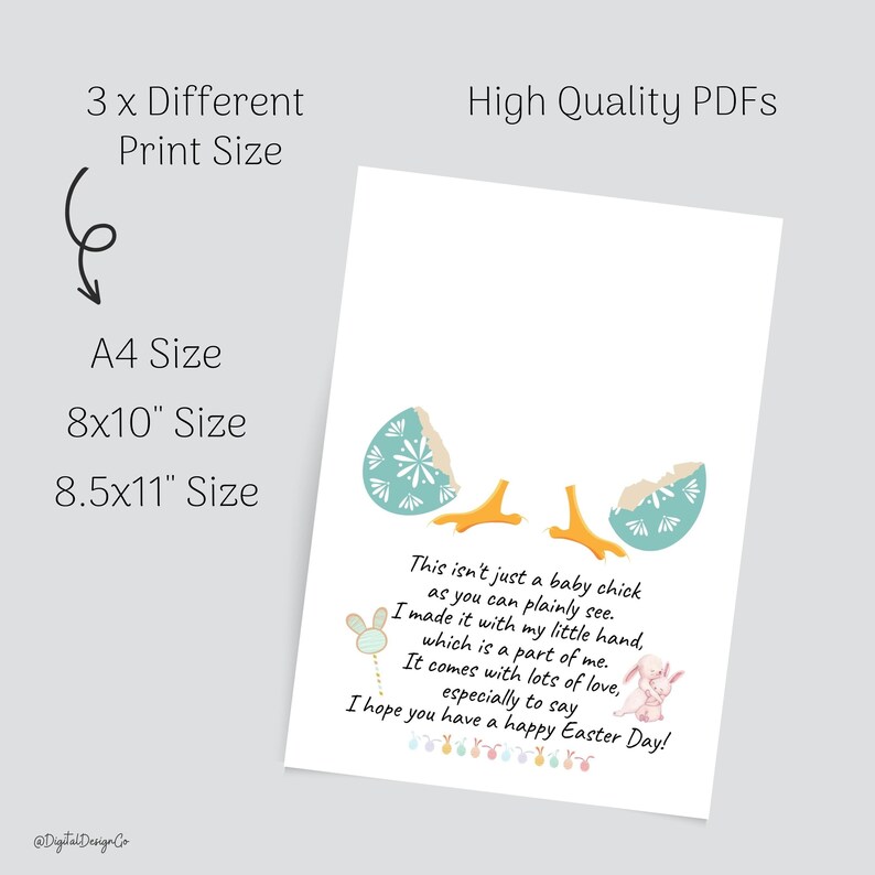 Easter Chicken Handprint Art Project for Kids, Toddler Handprint ...