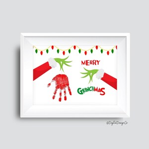 Grinchmas Handprint - Etsy