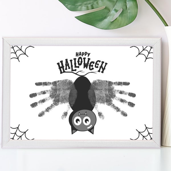 Halloween Handprint Printable - Etsy