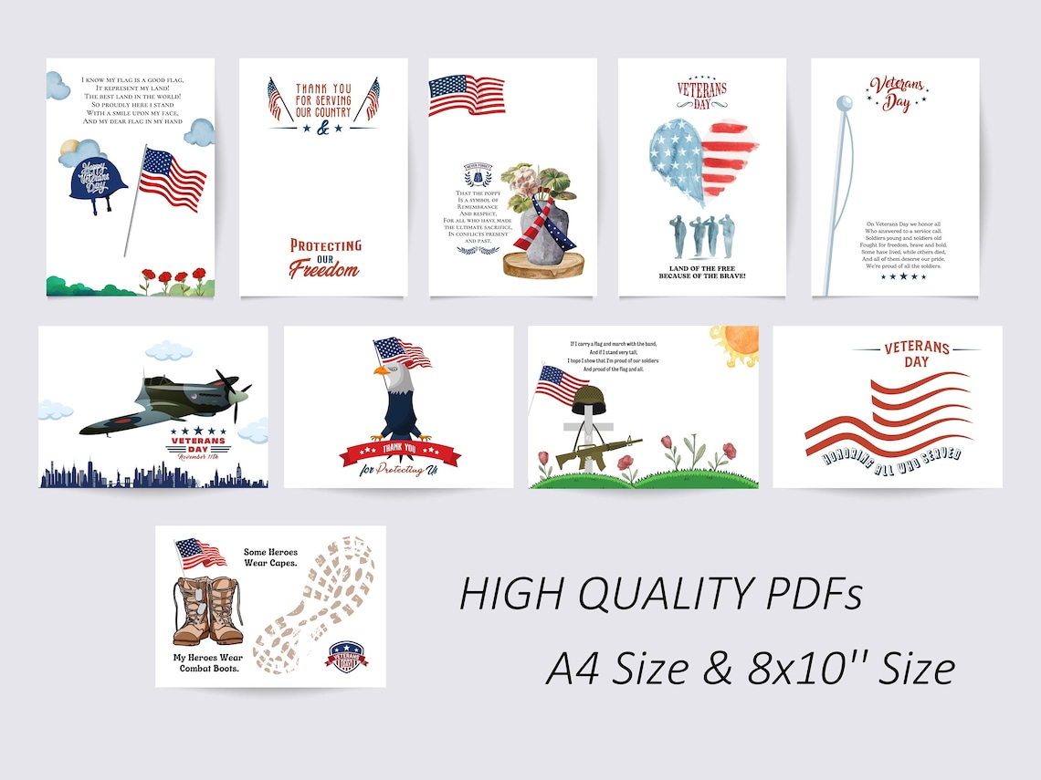 Veterans Day Bundle Handprint Art Poem USA Handprint Craft - Etsy