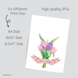 Hello Spring, Flower Handprint Art Craft, Easter, Spring Tulip ...
