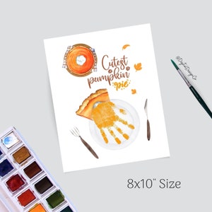 Cutest Pumpkin Pie Handprint Art, Thanksgiving Handprint Craft, Kids ...