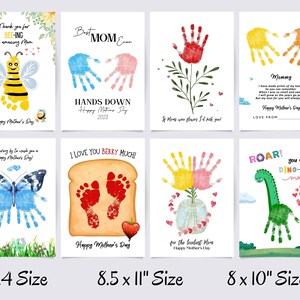 Mother's Day Bundle, Footprint Art Craft, Handprint Art Craft, DIY ...