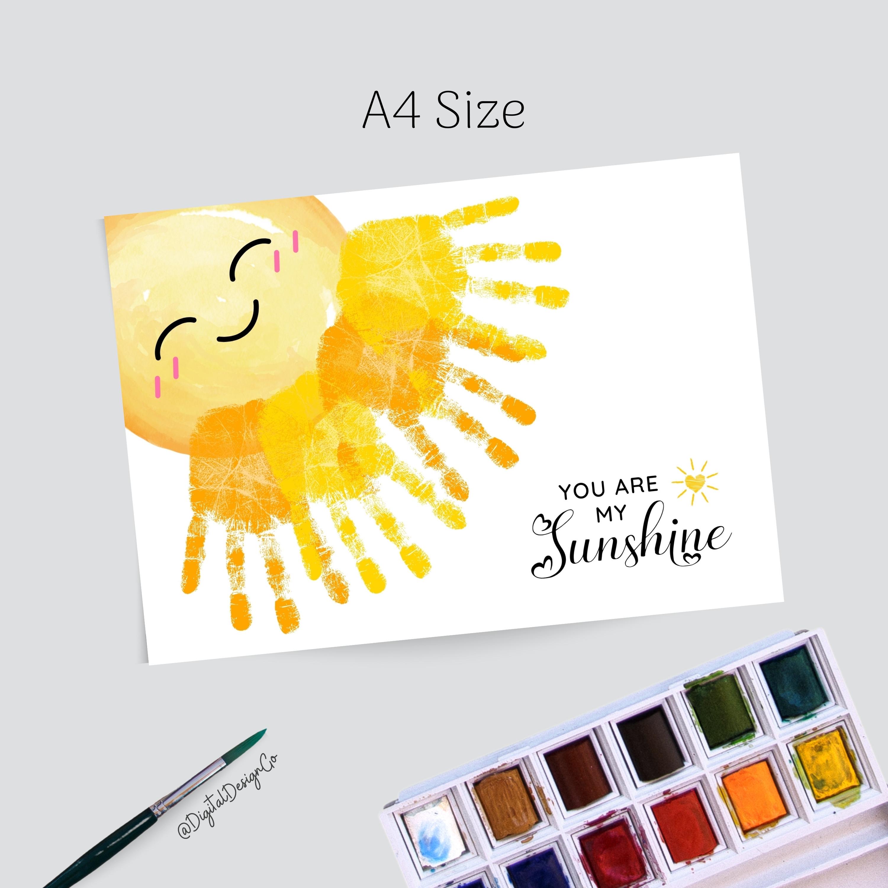 You Are My Sunshine Handprint Art Craft, Kids Baby Toddler, Valentines ...