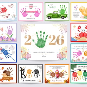 2026 Handprint Calendar, Kids Baby Toddler, Nursery School Activity ...