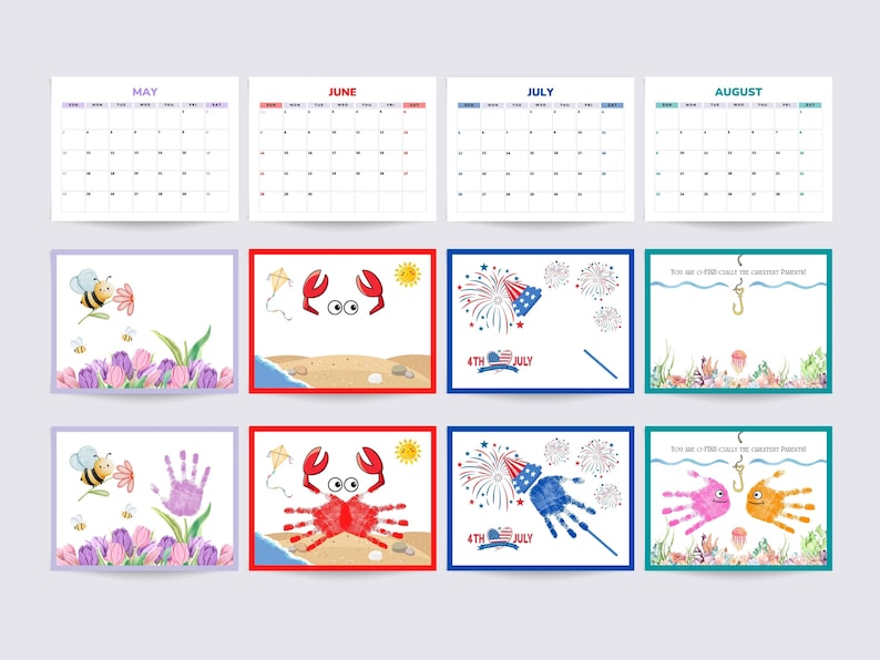 2026 Handprint Calendar, Kids Baby Toddler, Nursery School Activity ...