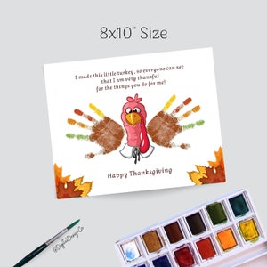 Thanksgiving Handprint Art Craft, Turkey Poem, Turkey Handprint Art ...