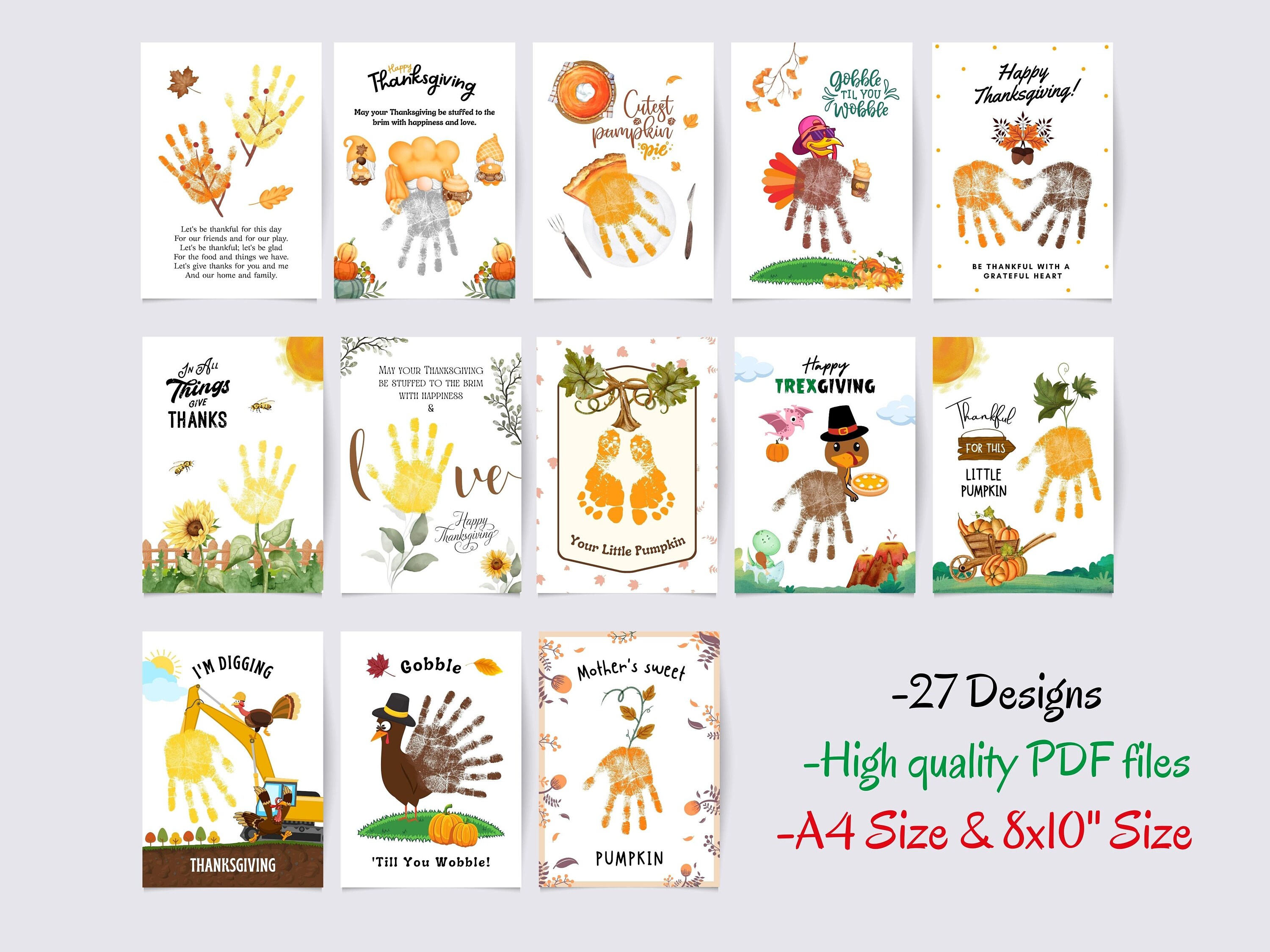 Fall Thanksgiving Mega Bundle, Thanksgiving Handprint Footprint Art ...