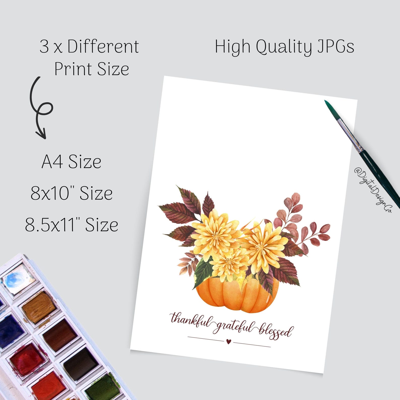 Thanksgiving Handprint Art / Fall Autumn Flower Handprint Craft / Kids ...