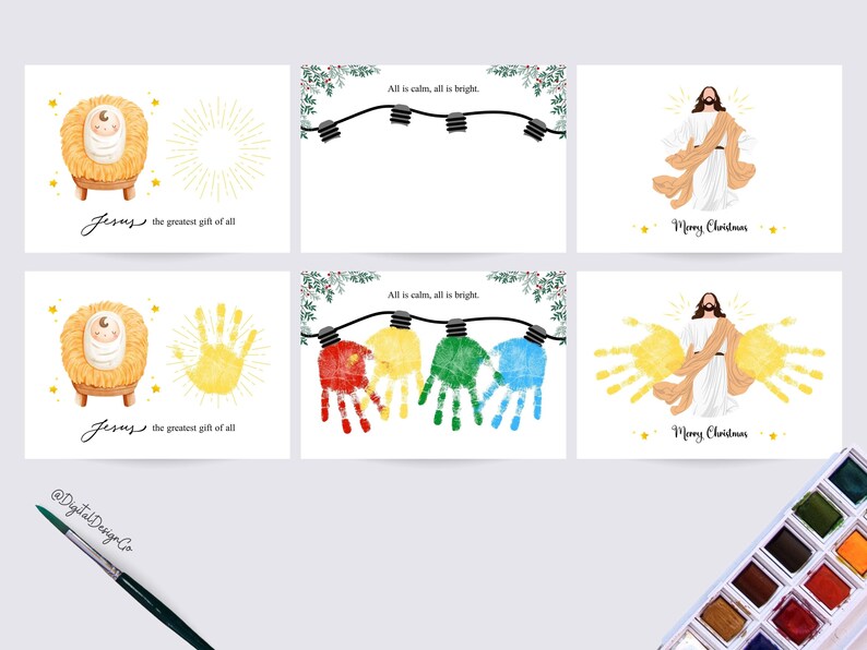 Christian Christmas Handprint Craft, Nativity Handprint, Kids Baby ...