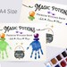 Magic Potions Handprint Craft, Halloween Handprint Art for Kids Baby ...