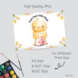Easter Handprint Craft, From Your Little Chick, Chick Handprint Craft ...